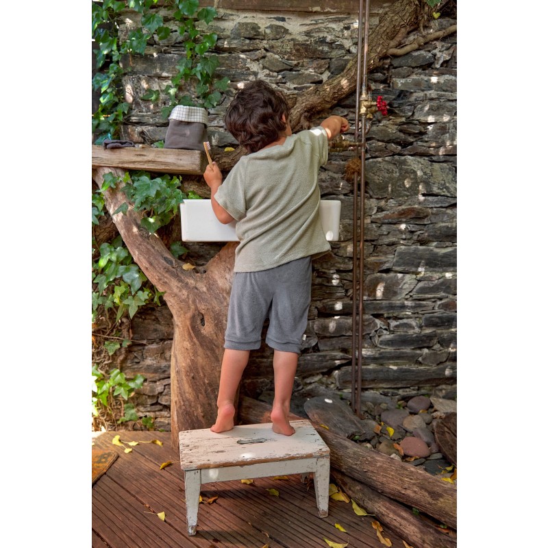 Lassig - Antracietgrijze sponsen short - Terry short anthracite